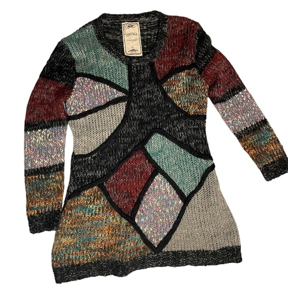 Vintage Concept | Sweaters | Vintage Concept Long Wool And Mohair Color ...